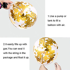 Gold Let's Par Tea Balloons, 16Inch Mylar Balloons For Par Tea Theme Party Decorations, Teapots Teacups Party Supplies