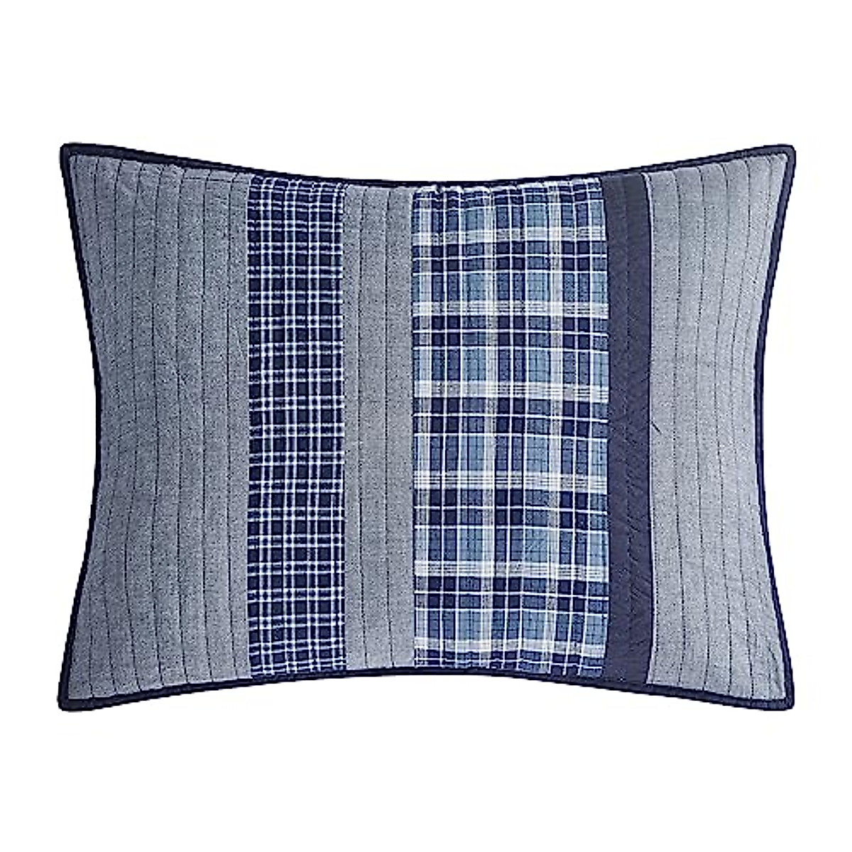 Nautica - Queen Quilt, Cotton Reversible Bedding, Home Decor for All Seasons (Adelson Blue, Queen)