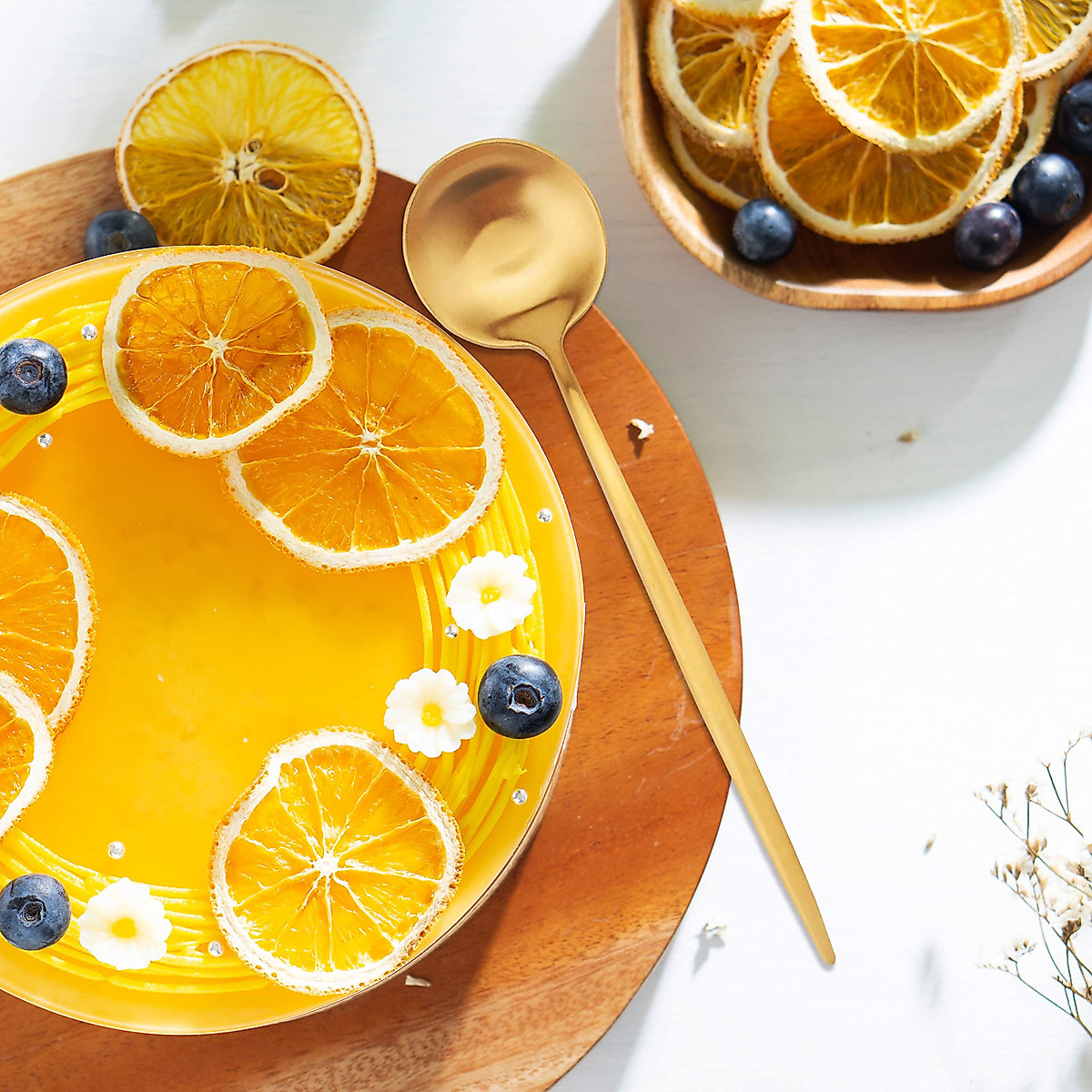 Bettlife Matte Gold Silverware Set Stainless Steel Satin Finish Flatware Cutlery Set for 4, 20-Piece Spoons and Forks Kitchen Utensil Set, Dishwasher Safe (Matte Gold, 20 P)