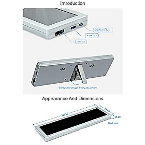 waveshare 8.8inch Side Monitor Compatible with Raspberry Pi 5/4B/3B+/3A+/2B/B+/A+/Zero/Zero W/WH/Zero 2W CM3+/4 480×1920 Resolution HDMI IPS HiFi Speaker Supports Jetson Nano/Windows