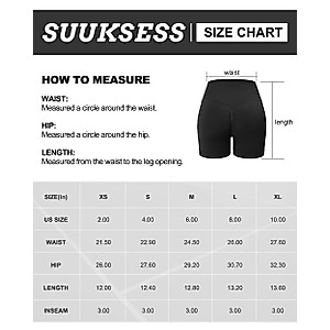 SUUKSESS Women Seamless Booty Shorts Scrunch Butt Lifting High Waisted Workout Shorts (3" Black, M)