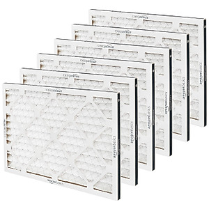 Amazon Basics 14x20x1 Air Filter 6 Pack, Merv 8 AC Furnace Filters