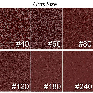 Triangle Sanding Pads Detail Sander Sandpaper for Oscillating 3-1/8 Inch Assorted Triangle Sandpaper 40/60/80/120/180/240 Grit Fit for Finishing Wood Sanding Plaster and Other Surfaces (100 Pack)