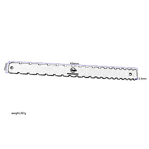 Ogdni Guitar Neck Notched Straight Edge Guitar Notched Neck Straight Edge Luthiers Tool for Gibson Fender Guitar