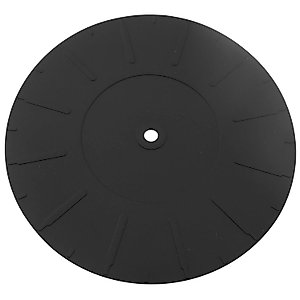 Turntable Platter Mat LQ Industrial 7 inch Silicone Rubber Turntable Slipmat Pad for All LP Vinyl Record Players (TPMSRT-B170-1)