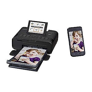 Canon Selphy CP1300 Wireless Compact Photo Printer with AirPrint and Mopria Device Printing, Black (2234C001)