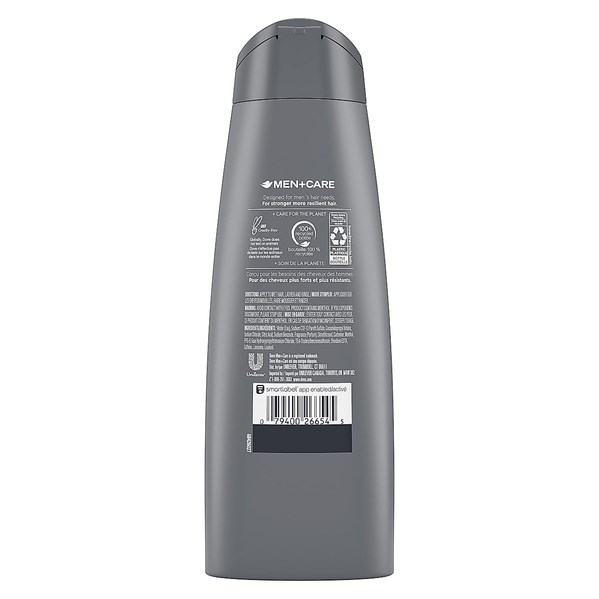 Dove Men+Care Fortifying 2-in-1 Shampoo and Conditioner For Everyday Care Fresh and Clean with Caffeine Helps Strengthen and Nourish Hair 12 oz 4 Count
