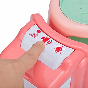 KOODER Cartoon Car Toys Set for 3 4 5 6 Years Old Toddlers Kids, Pink Truck ​with Sound and Light, Pink Car Toy Set in Friction Powered Carrier Truck, Christmas Birthday Gifts for Boys and Girls