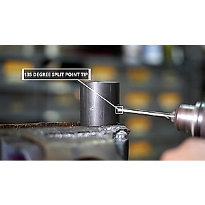 Drill America - GLBCOX121/4 1/4" x 12" Cobalt Aircraft Extension Drill Bit, GLBCO Series