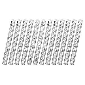 Ruler Metal Straight Edge Ruler Stainless Steel Ruler 6 Inch Ruler Set Rulers Bulk 12 Pack