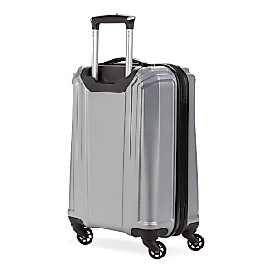 SwissGear 3750 Hardside Luggage with Spinner Wheels, Silver, Carry-On 18.5-Inch