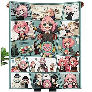 Anime Cartoon Throw Blanket Soft Warm Flannel Bed Throw Blankets Bedding for Couch Sofa Living Room Home Decor All Season Blankets - 5 60"X 50"