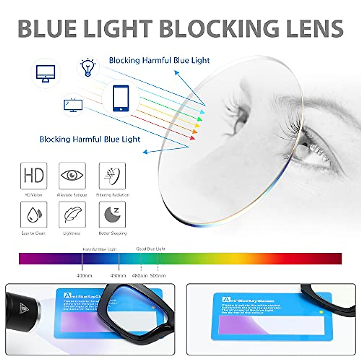 NaNaKo Oprah Style Reading Glasses for Women Blue Light Blocking Computer Reader Spring Hinge Stylish Square 4 Pack +1.75