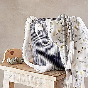 Stephan Baby Wood Bead Nursery Garland, Grey