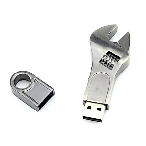 Aretop Flash Drive Fun 64GB, Cool USB2.0 Cute Cartoon Miniature Spanner Shape USB Memory Stick Cute Pendrive 64GB Thumb Drive USB Jump Drive Business Gift Halloween Present
