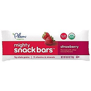 Plum Organics Tots Mighty 6 Bars - Strawberry - 4.02 Oz