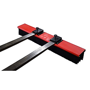 Vestil VSWP-60 Fork Truck Mounted Brush Sweeper, 60" Width, 12" Height, 9" Depth