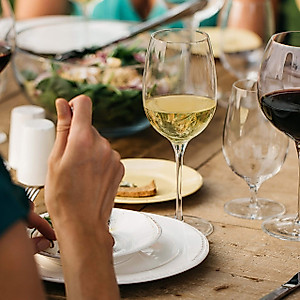 Libbey Signature Kentfield Classic White Wine Glasses, 13.25-ounce, Set of 4