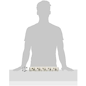 JOEY'Z Mop and Broom Holder Hanging Wall Mounted Rack Organizer, 5 Slots and 6 Hooks