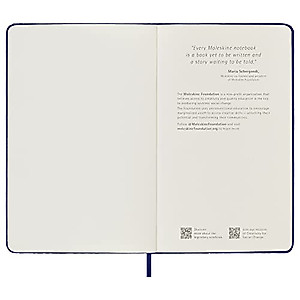Moleskine Limited Edition Velvet Notebook, Hard Cover, Large (6" x 9"), Ruled/Lined, Iris Purple, 240 Pages