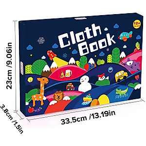 kramow Baby's First Soft Books with Rustling Sound,Cloth Books Toy Set for Newborns, Infants, Toddlers Kids.Perfect for Baby Toy Sets Baby Shower