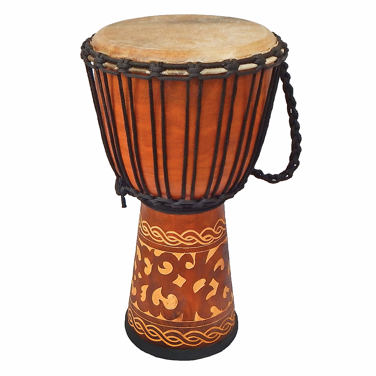 Djembe Standard linecarv, 24" tall, 12" head, NK149