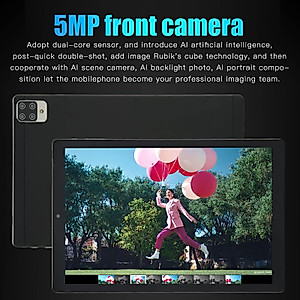 TOPINCN Student Tablet, 5000mAh 3 Card Slots Octa Core CPU Office Tablet 4GB RAM 64GB ROM 10 Inch IPS Screen for Work (US Plug)