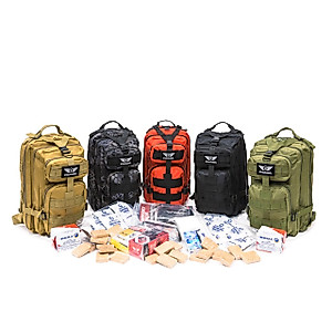 Stealth Angel 1 Person Tan 72 Hour Emergency Kit - Survival Bag for Earthquakes, Hurricanes, and Other Natural Disasters