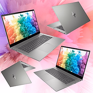 HP 2023 Newest Envy Laptop, 17.3" FHD Touchscreen, Intel Core i7-1355U, NVIDIA RTX 3050, 32GB RAM, 2TB SSD, HDMI, Webcam, Backlit KB, SD Card Reader, Wi-Fi 6, Windows 11 Home, Grey