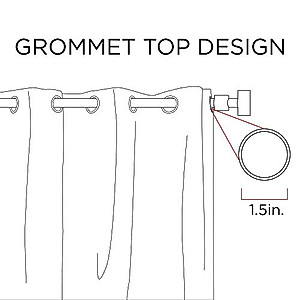 Madison Park Luxe Chenille Window Curtain Pair, 42" W x 108" L, Grey