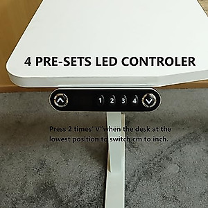 Dual Motor 63x30 Height Adjustable Electric Standing Desk,Height Stand Up Computer Desk,Sit Stand Home Office Desk with Splice Board, White and Oak Top, White Frame