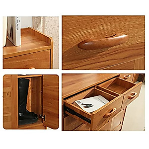 Tyewmiy Free Standing Shoe Racks Shoe Rack, Chinese Shoe Cabinet, Multi-Layer Storage Cabinet, Porch Cabinet, Shoe Bench (Size : 90 * 34cm*98cm)