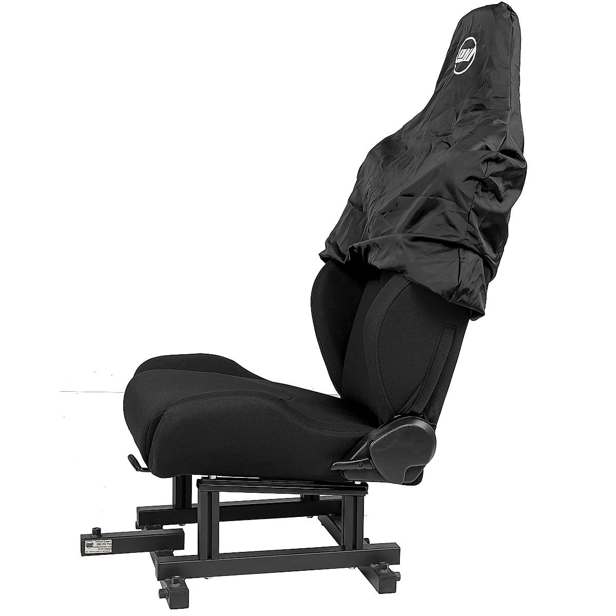 OpenWheeler Racing Seat Cover, Black. Seat Upholstery Protector. Flight and Sim Racing Cockpit Seat Cover.