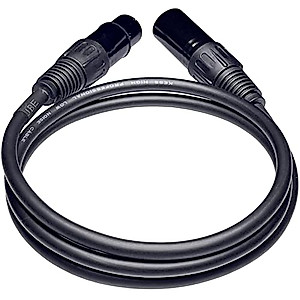 CESS-193-3fx1 Balanced 4-Pin XLR Male to 4-Pin XLR Female Extension Cable, Headphone Audio Extension Cable (3 Feet, 1-Pack)
