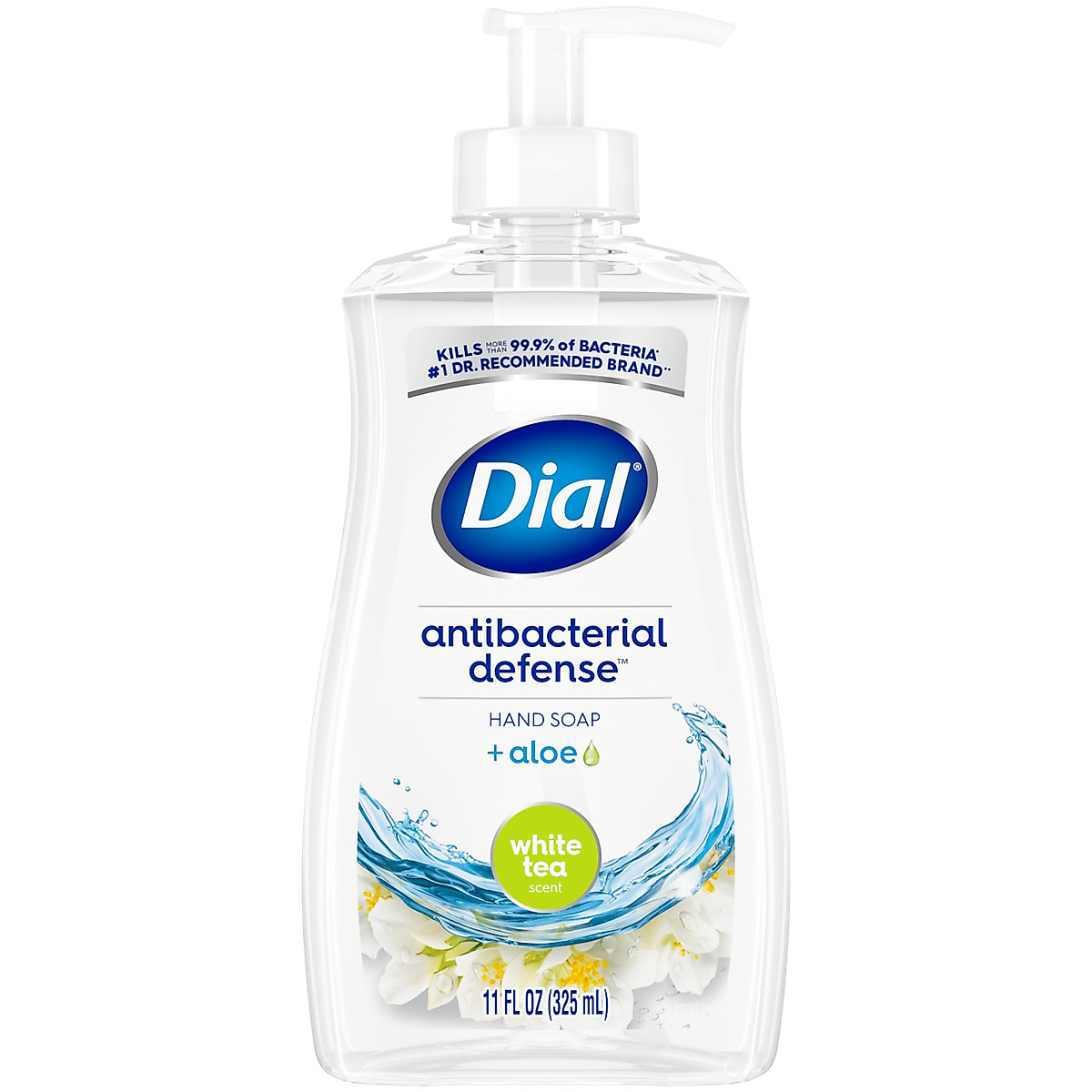 Dial Antibacterial Liquid Hand Soap, White Tea, 11 fl oz (Pack of 4)