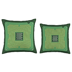 Computer Science Tees Gift Co. CPU, Cute Gift for Nerds & Geek, Processing Unit Throw Pillow, 16x16, Multicolor