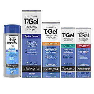 Neutrogena T/Gel Therapeutic Shampoo Original Formula, Anti-Dandruff Treatment for Long-Lasting Relief of Itching and Flaking Scalp as a Result of Psoriasis and Seborrheic Dermatitis, 16 fl. oz