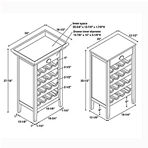 Powell Black with Merlot Rub through Wine Cabinet