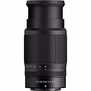 Camera Bundle for Nikon Z5 Mirrorless Camera with Z 24-70mm f/4 S, Z DX 50-250mm f/4.5-6.3 VR and 500mm f/8 Manual Focus Telephoto Lens + Accessories Kit (128GB, Deluxe Case, LED Light, and More)