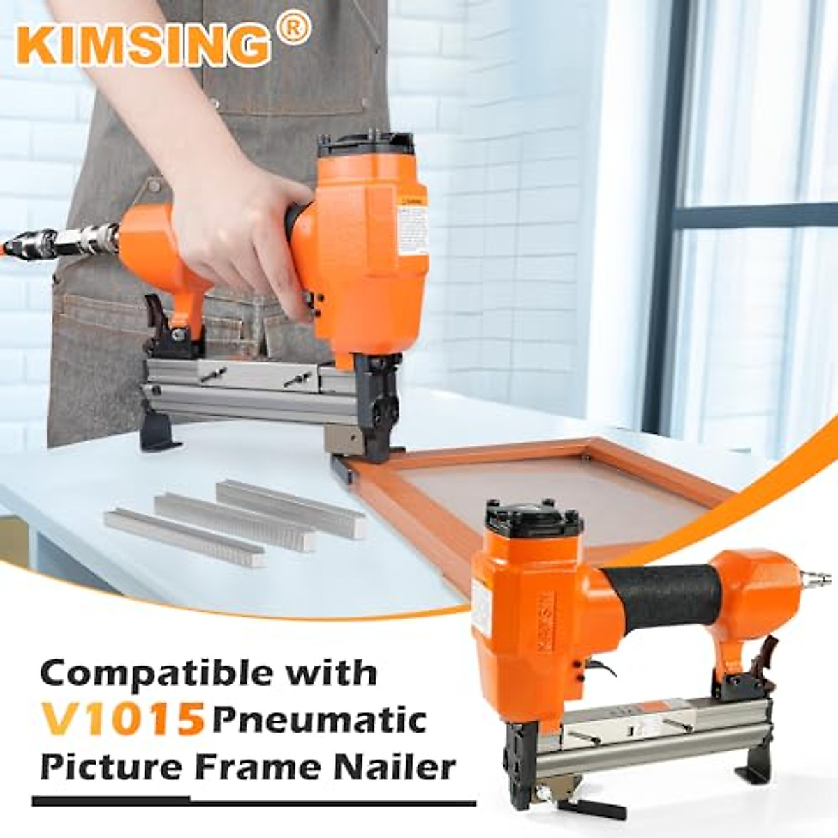 7MM V-Nails 30 Gauge 10.3mm Diameter 7mm Length UNI Hard Wood Type V Nails for V1015 Picture Frame Nailer 4,000 PCS/BOX