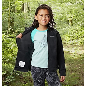 Columbia Baby Girls Benton Springs Fleece Jacket, Black, Medium