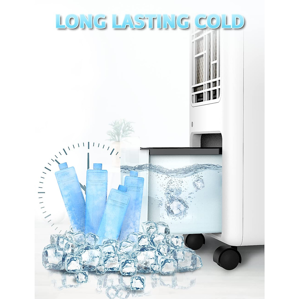 SEEPER Ice Packs for Coolers, Materials Eco-Friendly, Reusable Long Lasting Freezer Packs for Lunch Bags/Boxes, Air Cooler, Food Preservation, Medical Emergencies, Transport, First Aid Sprains