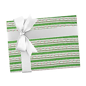 CORHAD Sheet Sewing Patchwork Stocking Christmas Printed Elk Green Quarters Linen Supplies with Art Scrap Bundles Wreath Reindeer DIY Pattern Fabric Bag Apron Bundle Quilting Doll Precut