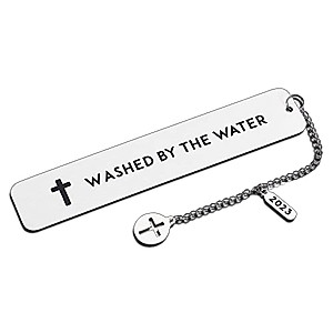 Baptism Gifts for Teen Girls Boys Stocking Suffers Religious Bookmark Gift for First Communion Gifts for Goddaughter Godson Godchild Baby Adult 2023 Baptism Gifts for Women Men Friends Catholic Gifts