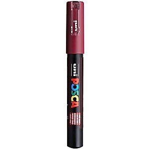 Posca Marker 1M in Red Wine, Posca Pens for Art Supplies, School Supplies, Rock Art, Fabric Paint, Fabric Markers, Paint Pen, Art Markers, Posca Paint Markers
