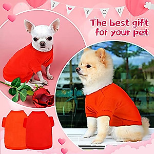 7 Pcs Dog Fleece Sweaters Dog Sweatshirt Winter Dog Outfits Soft Fleece Puppy Sweater Outfits for Chihuahua Yorkshire Pets Dog Cat (Solid, S(Neck: 8.27", Chest: 13.78", Back: 9.84"))