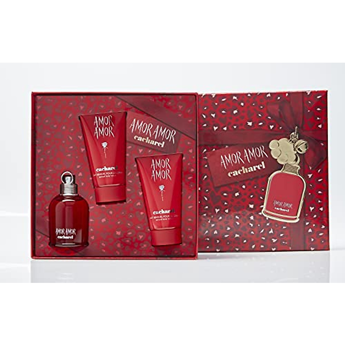 Cacharel Amor Amor Gift Set for Women, Eau de Toilette Spray Perfume 1.7 Fl. Oz., 2 Pack Body Lotion 1.7 Fl. Oz.