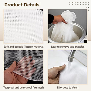 4 Pcs Rice Net, 43.3"×39.4" Sushi Rice Cooking Net, Non-Stick Fine Mesh Rice Cooker Napkins, Tetoron Rice Nets, Cooking Steam Cloths for Homes, Restaurants, Camping