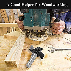 CNC Spoilboard Surfacing Router Bit, 1/2 Inch Shank Carbide Tipped Surface Planing Bottom Cleaning Cutter Slab Flattening Router Bit, Wood Milling Cutter Planer Woodworking Tool