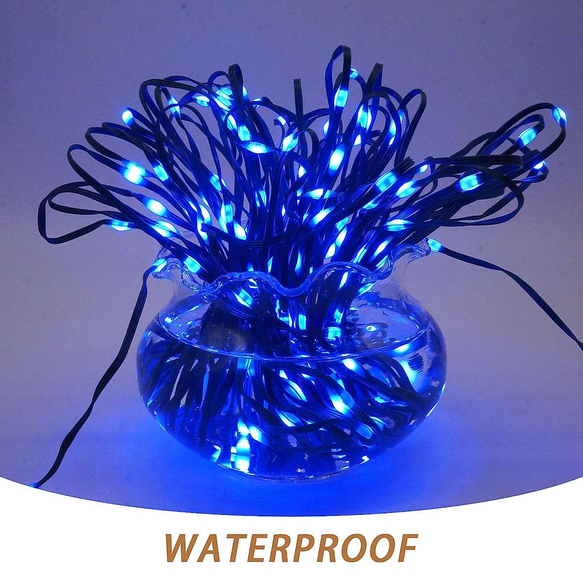 YiShine 200 LED PVC Wire Lights 75FT String Fairy Lights with 8 Modes Adapter Included Indoor Outdoor Waterproof Warm White Lights for Home Garden Patio Wedding and Party Festival Decoration